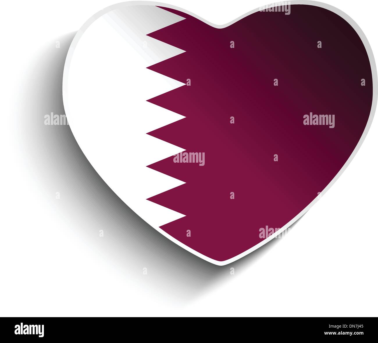 National flag qatar vector Cut Out Stock Images & Pictures - Alamy