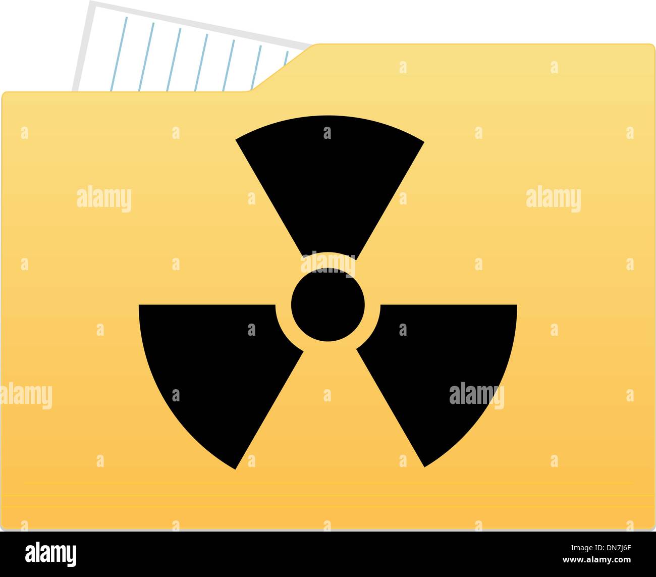 File folder with radiation sign Stock Vector Image & Art - Alamy