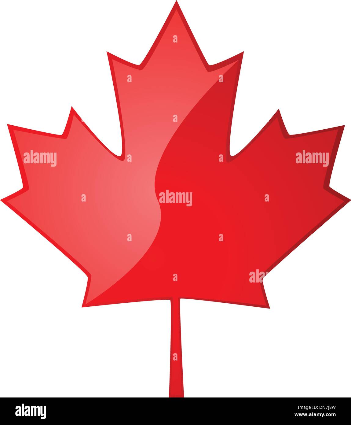 Shiny maple leaf Stock Vector Images - Alamy