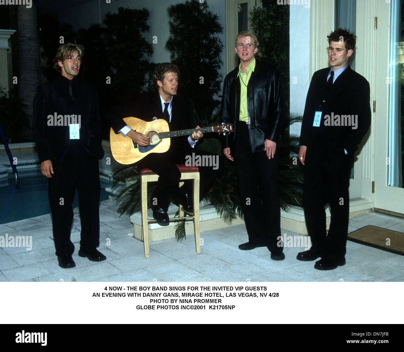 May 2, 2001 - 4 NOW - THE BOY BAND SINGS FOR THE INVITED VIP GUESTS.AN ...