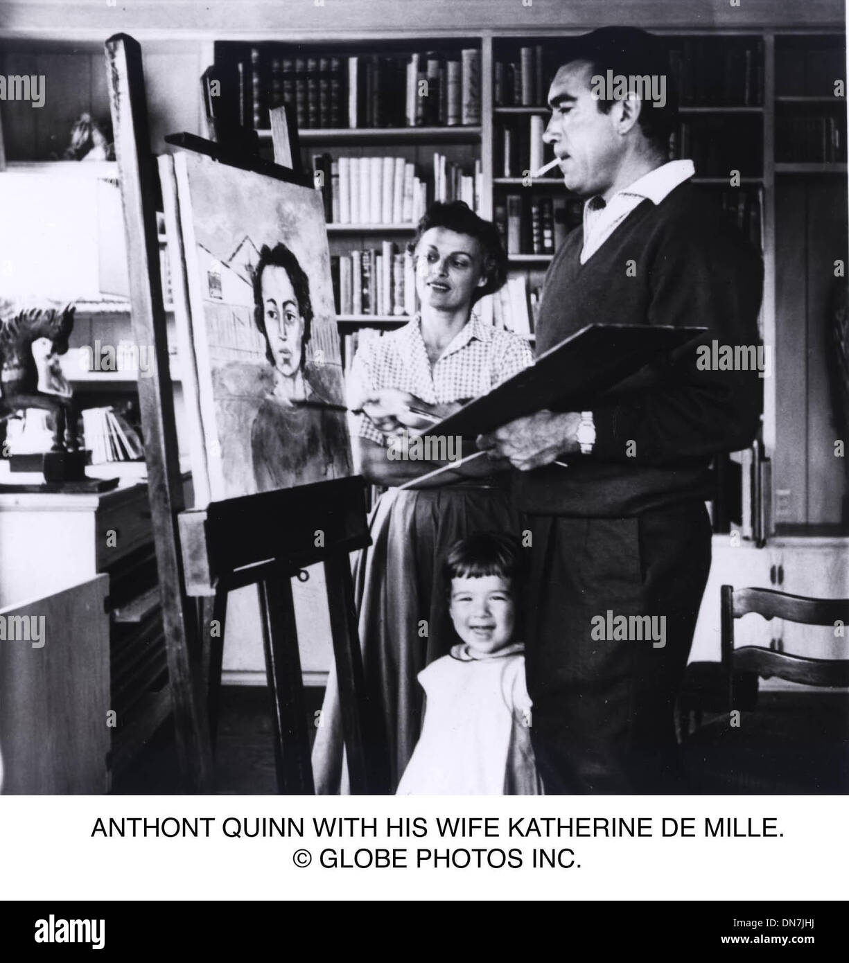 June 5, 2001 - ANTHONT QUINN WITH HIS WIFE KATHERINE DE MILLE.(Credit ...