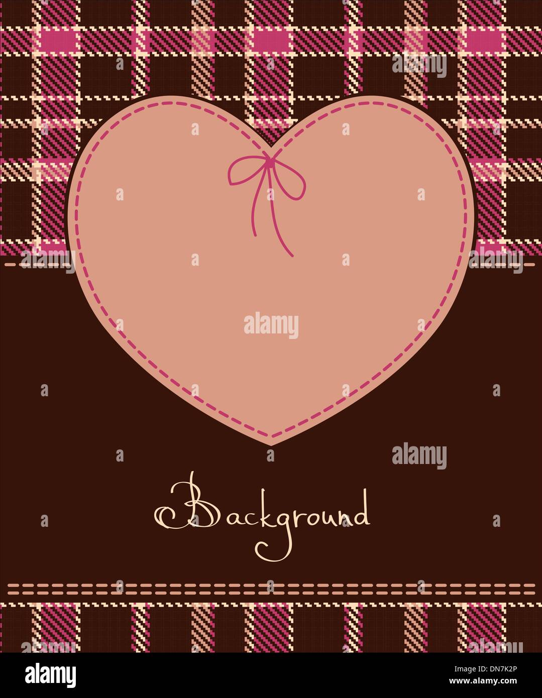 Valentine romantic vector red heart textile label Stock Vector Image ...