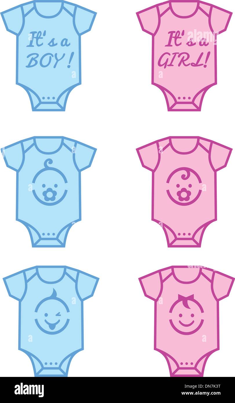 Portrait infant baby girl Stock Vector Images - Alamy