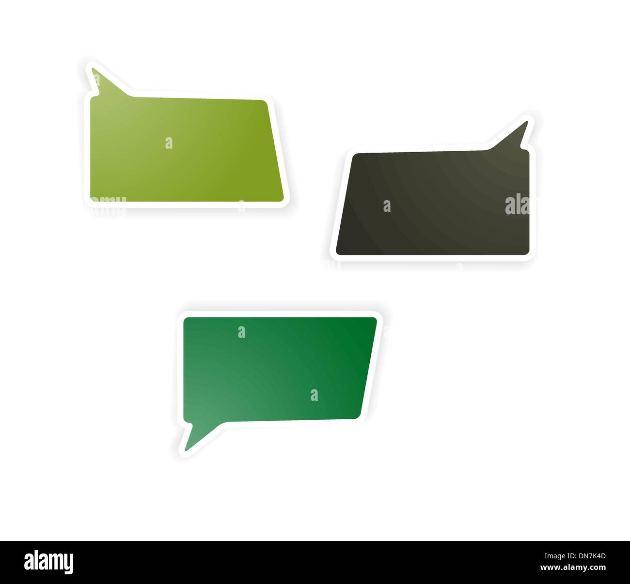 Cartoon stickers set Cut Out Stock Images & Pictures - Alamy