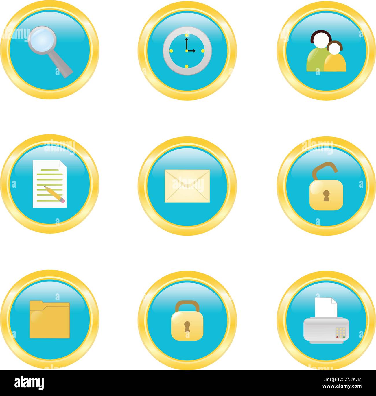 Web icons set Stock Vector Image & Art - Alamy