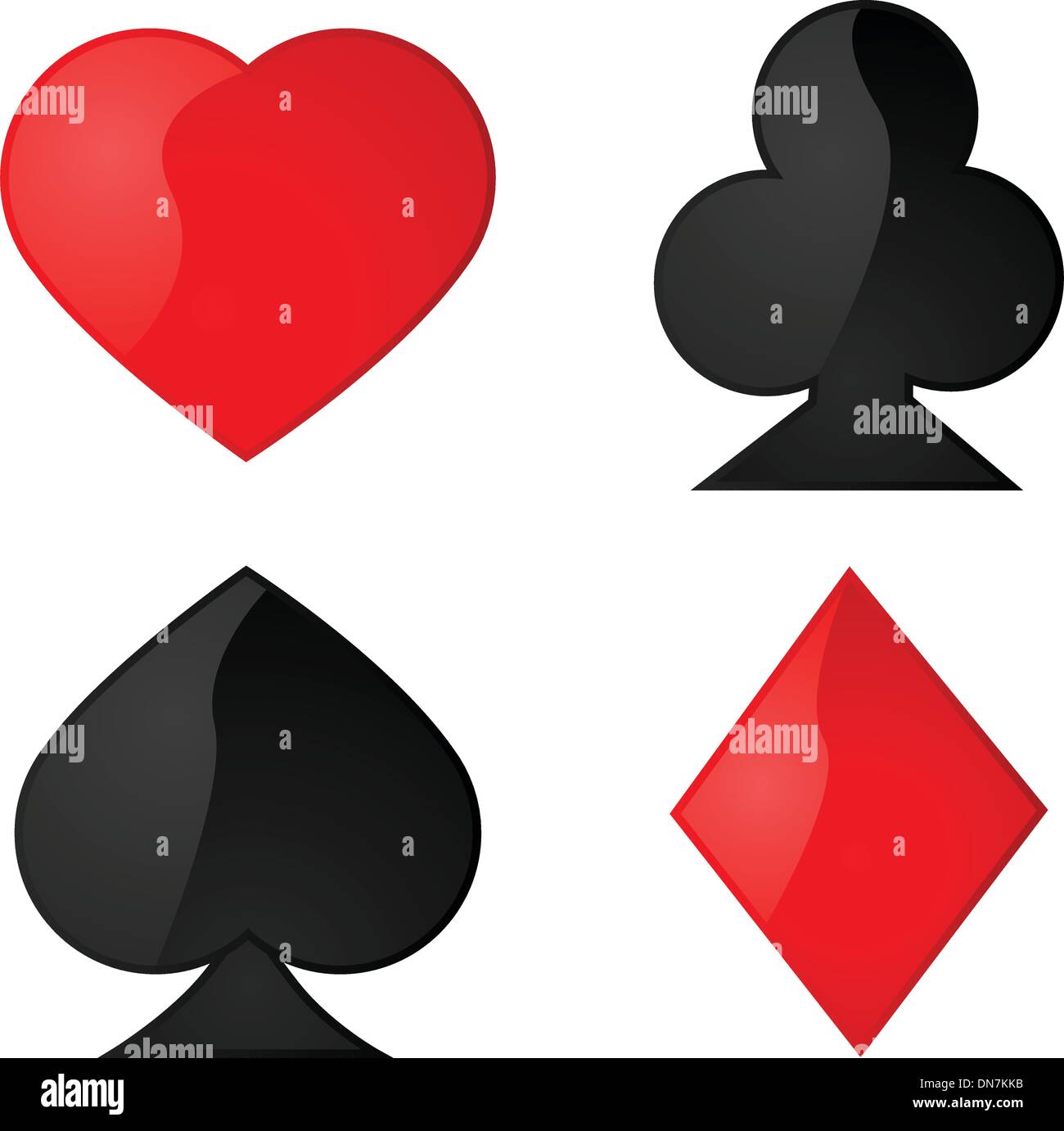 Card symbols Cut Out Stock Images & Pictures - Alamy