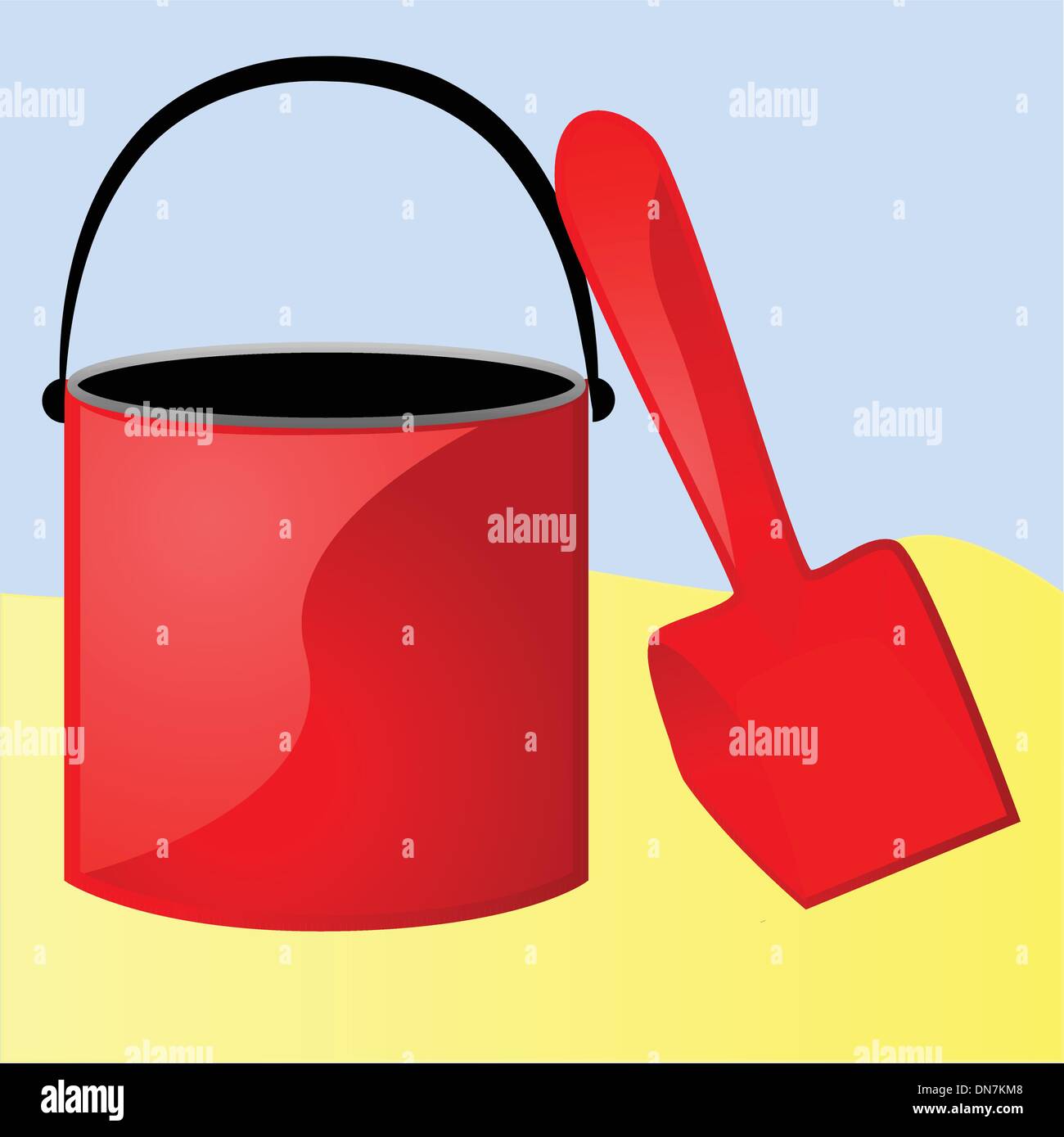 Shiny bucket Stock Vector Images - Alamy