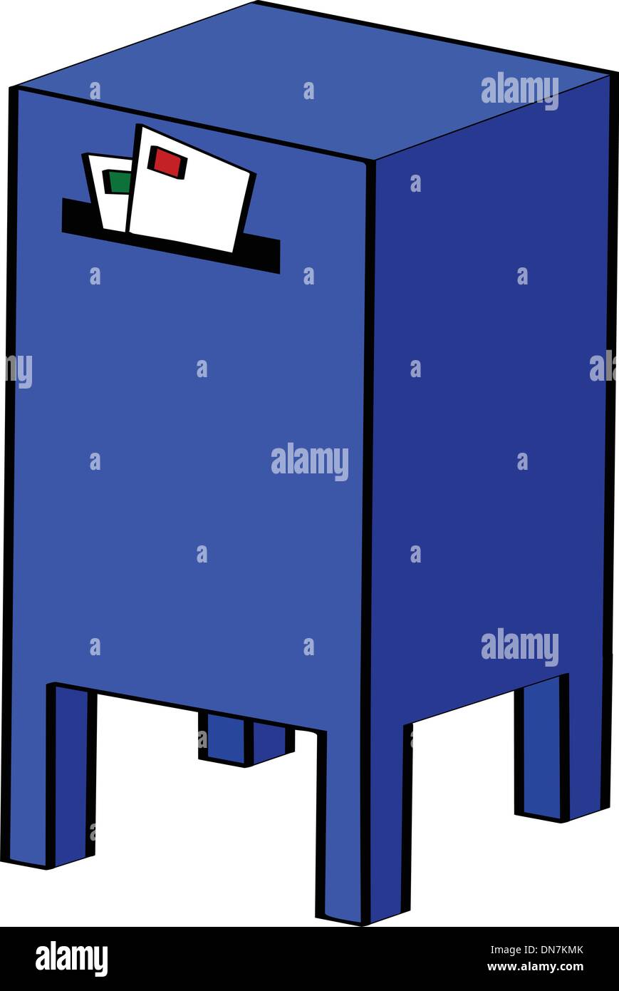 Cartoon mailbox Stock Vector Images - Alamy