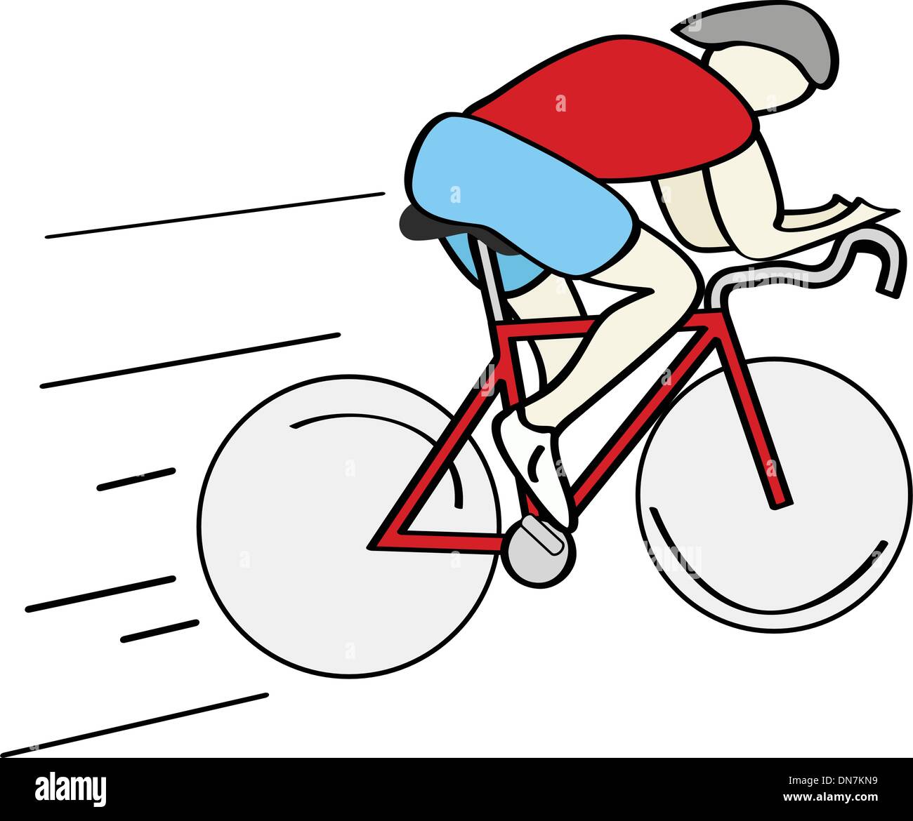 Fast cyclist Stock Vector Images - Alamy