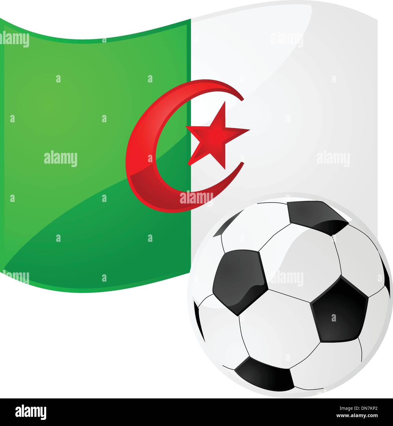 Football algeria flag Stock Vector Images - Alamy