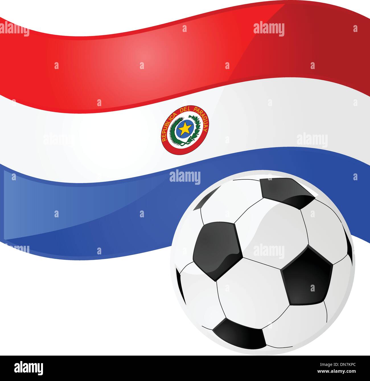 Paraguay football Stock Vector Images - Alamy