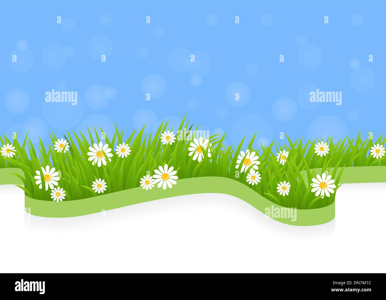 Spring meadow background Stock Vector Images - Alamy