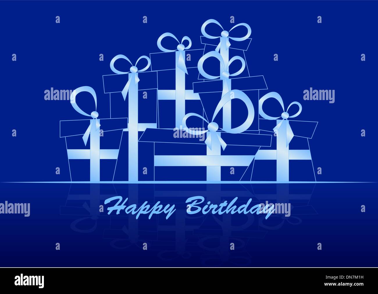 Greeting Card with gifts Stock Vector Image & Art - Alamy