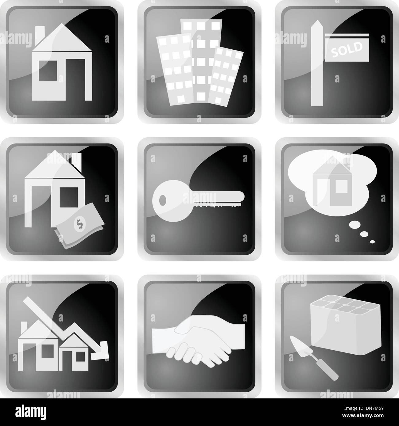 Real black brick Black and White Stock Photos & Images - Alamy