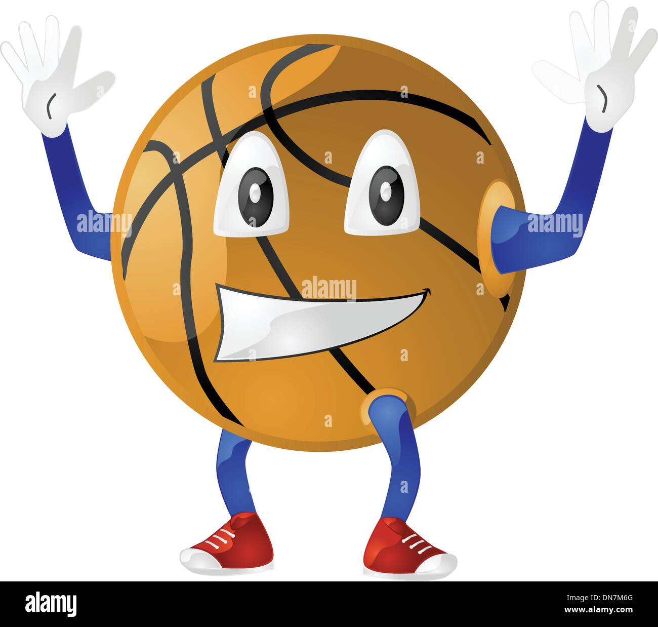 Happy basketball Stock Vector Images - Alamy