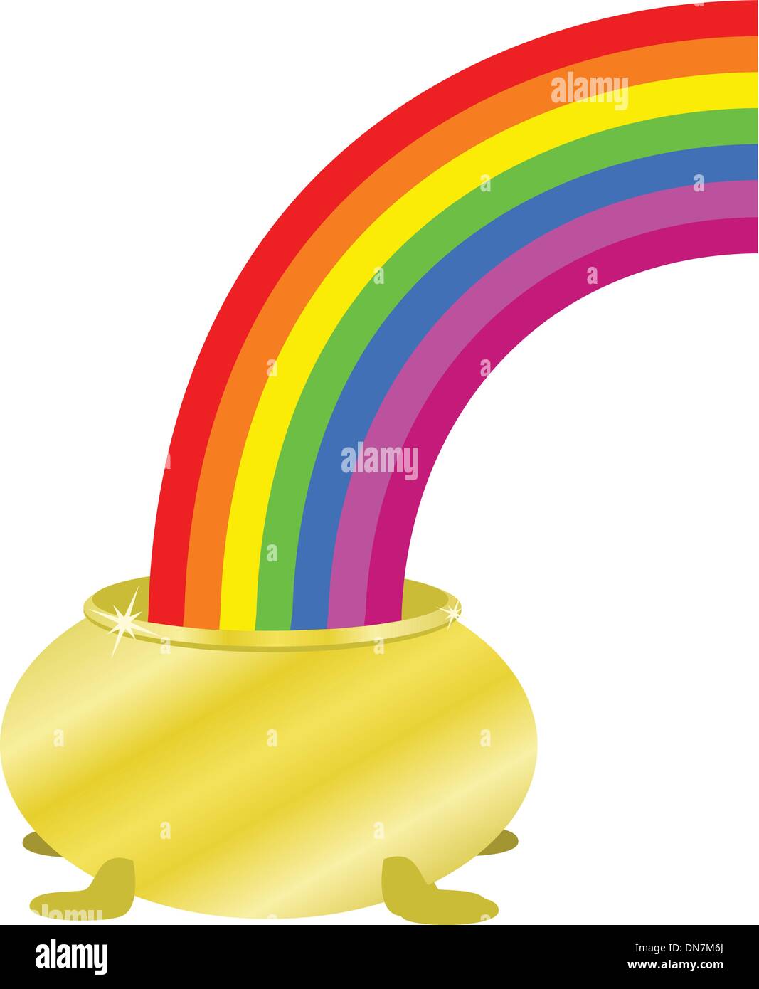 Pot Of Gold At The End Of The Rainbow Clip Art