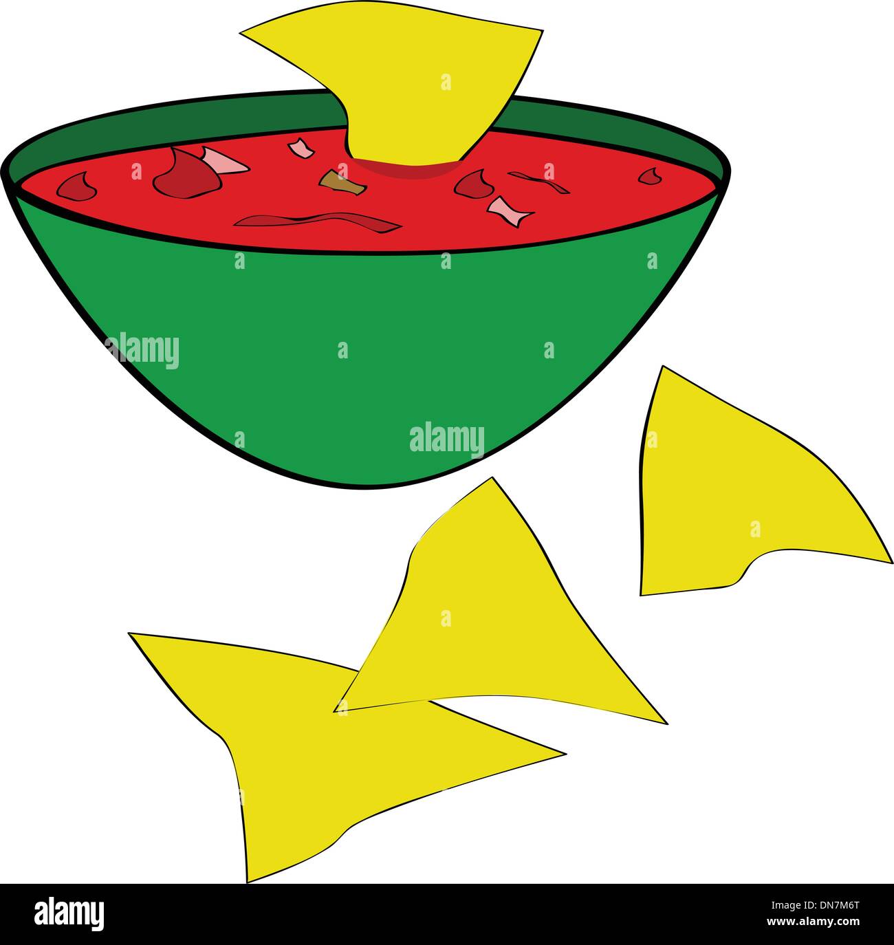 Tortilla Chips Stock Vector Images - Alamy