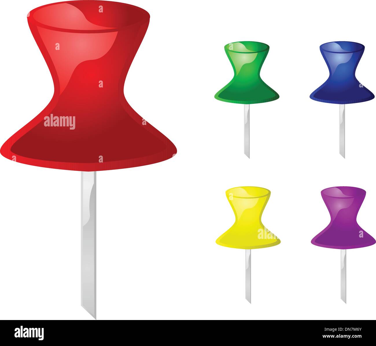 Shiny push pins hi-res stock photography and images - Alamy