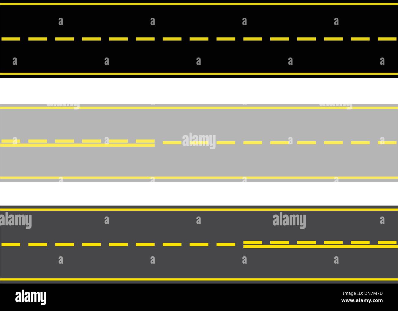 Paved road marking Stock Vector Images - Alamy