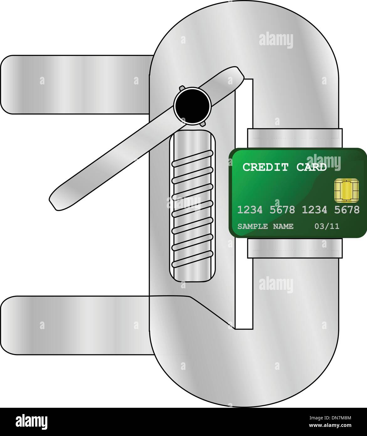 Cash crunch Stock Vector Images - Alamy