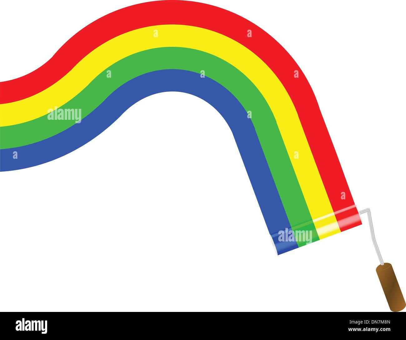 Rainbow painting Stock Vector Images - Alamy