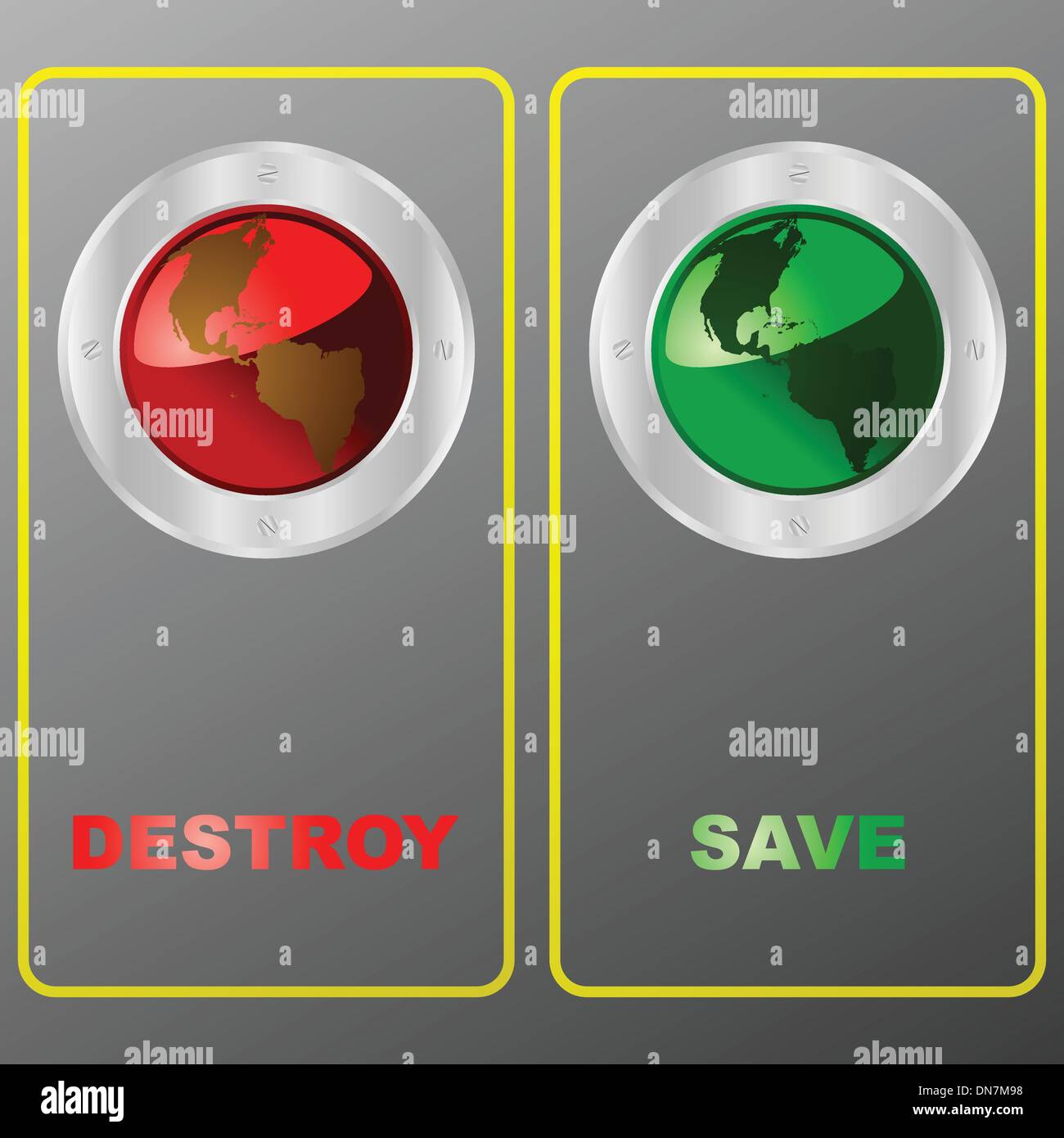 Destroy or save the planet Stock Vector Image & Art - Alamy
