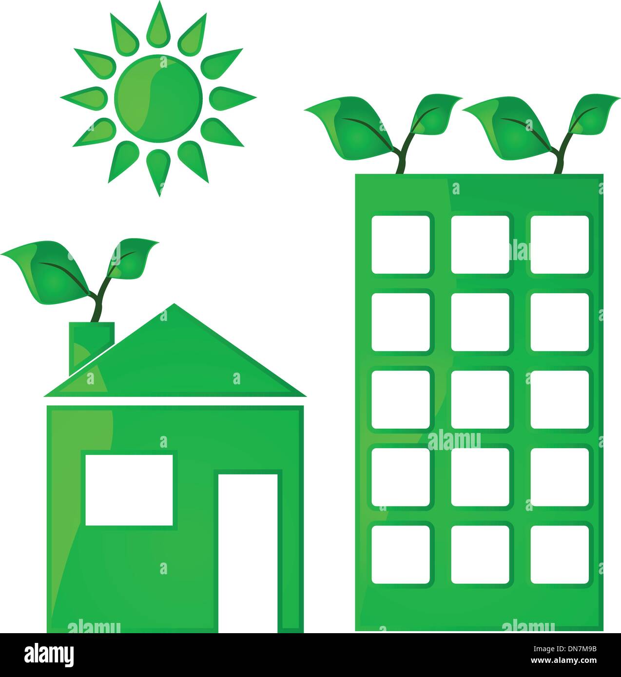 Environmental housing Stock Vector Images - Alamy