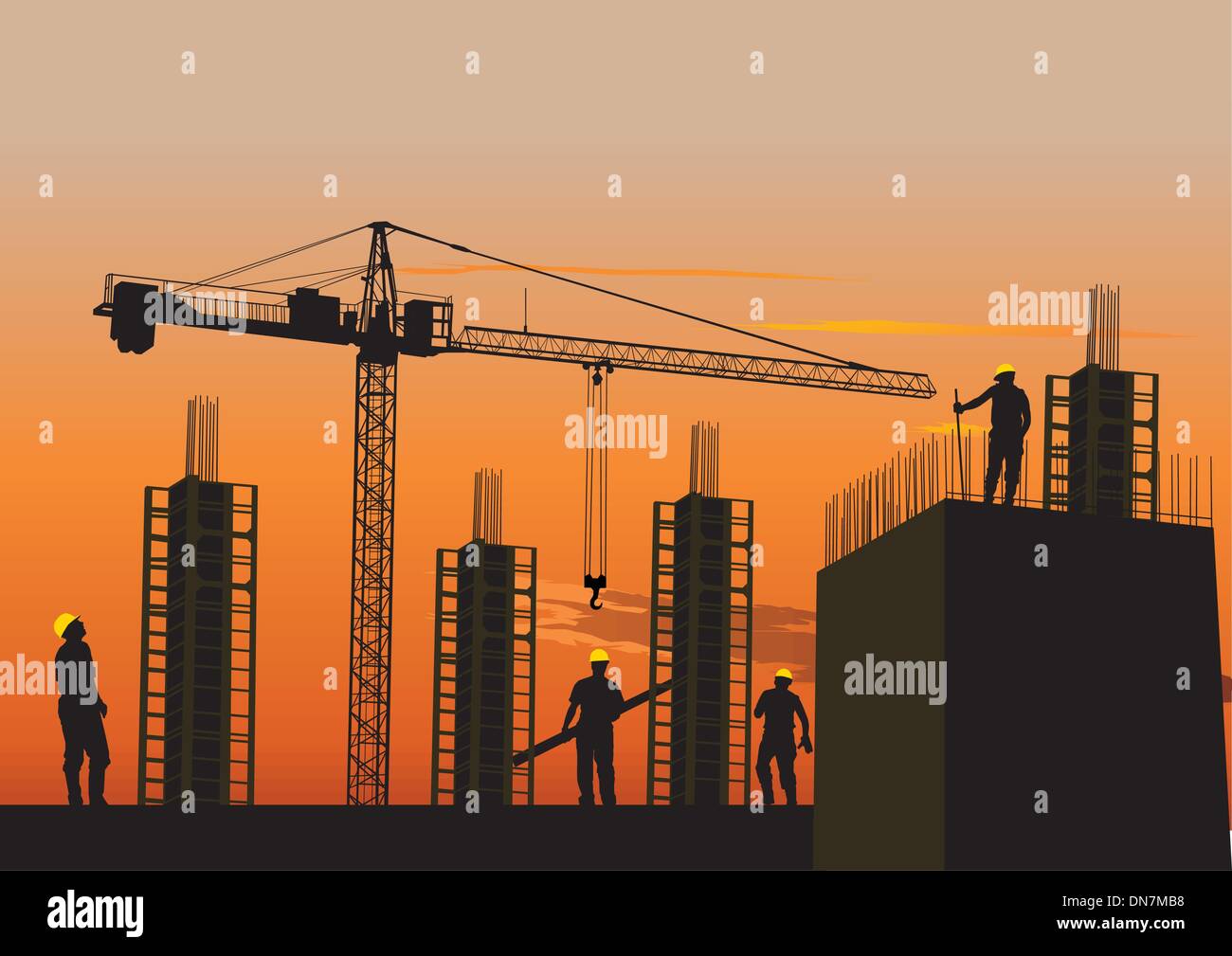 Construction tall Stock Vector Images - Alamy