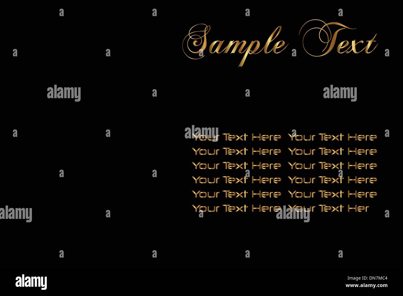 Smooth black background gold Stock Vector Images - Alamy