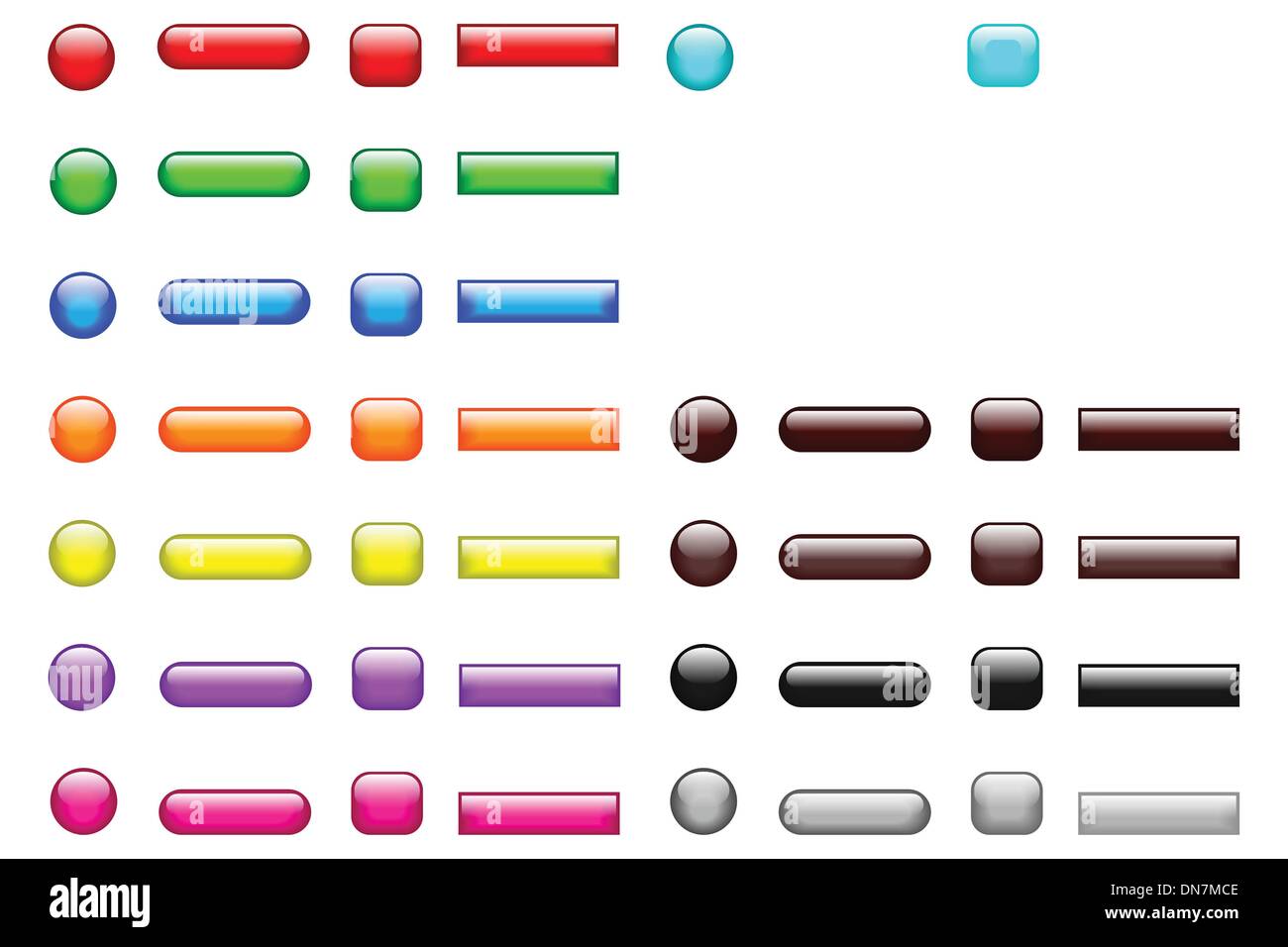 Group colorful buttons Stock Vector Images - Alamy