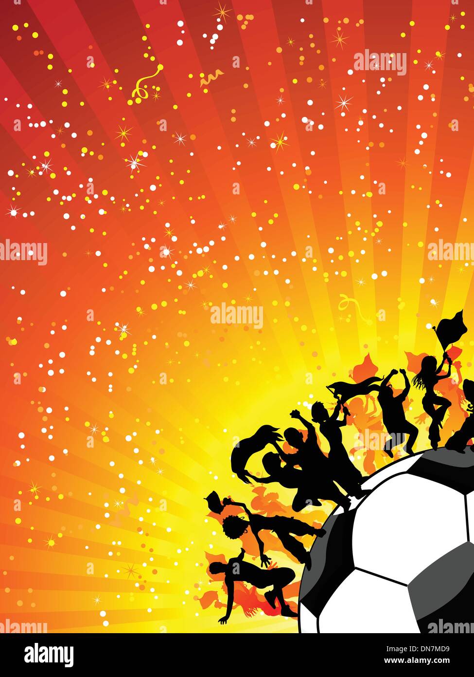 Team celebrating soccer Stock Vector Images - Alamy