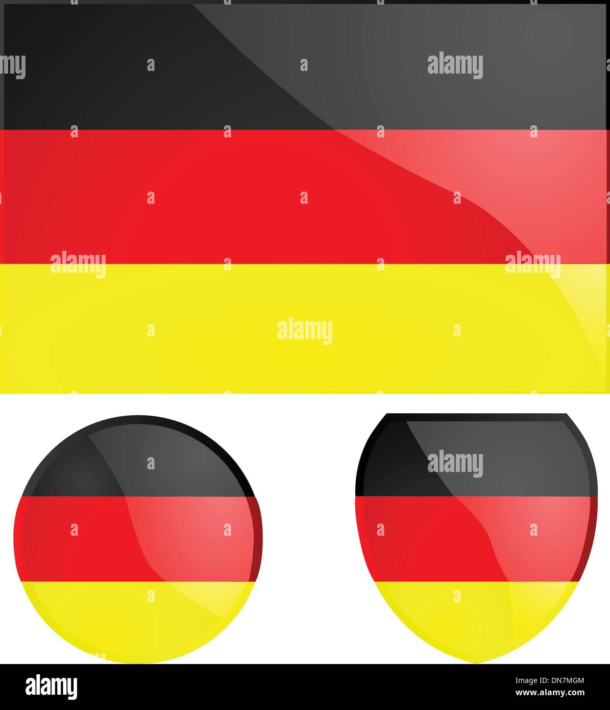 Germany flag and emblem Stock Vector Image & Art - Alamy