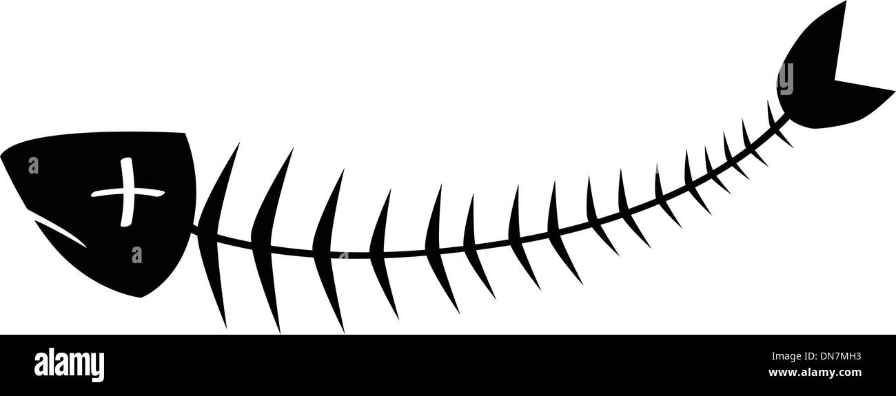 Cartoon fish bones hi-res stock photography and images - Alamy