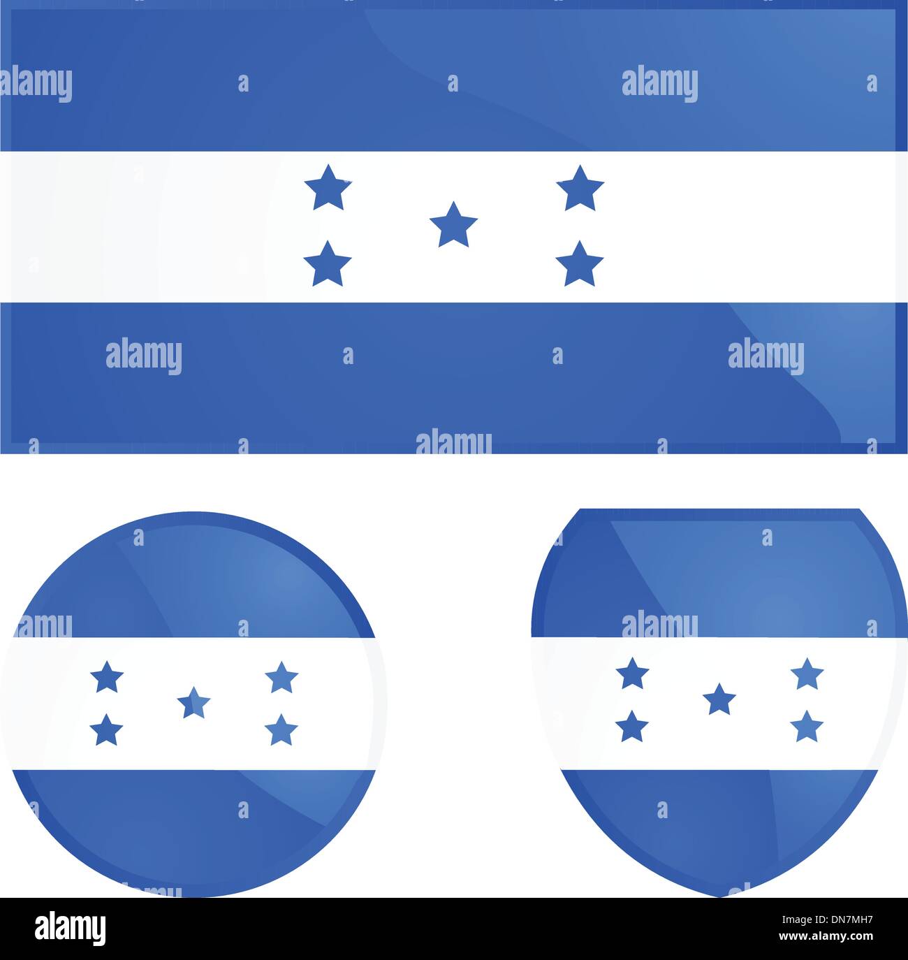 Honduras flag and emblem Stock Vector Image & Art - Alamy