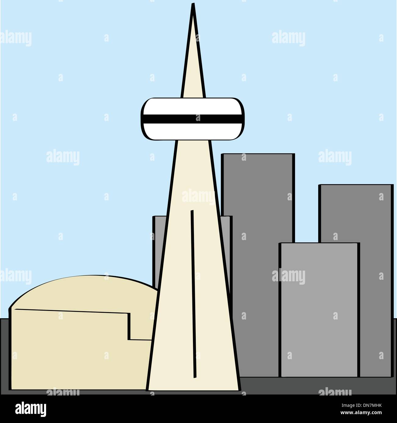 Downtown business block Stock Vector Images - Alamy