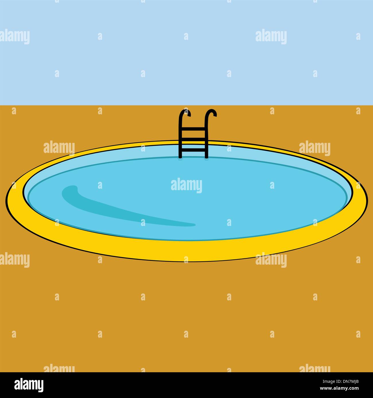 Vintage swimming pool Stock Vector Images - Alamy