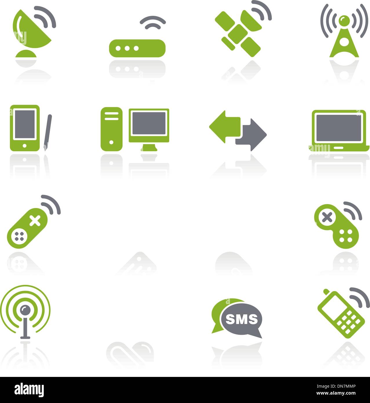 Satellite communications station Stock Vector Images - Alamy