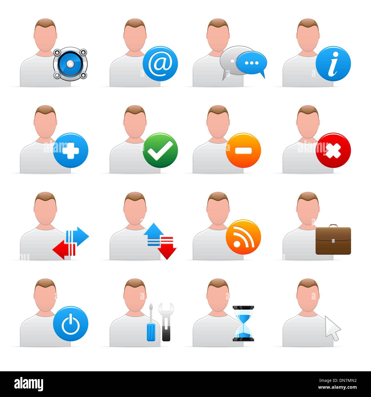 Worker user Stock Vector Images - Alamy