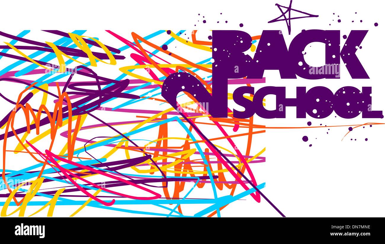 Back to school colorful background Stock Vector Image & Art - Alamy