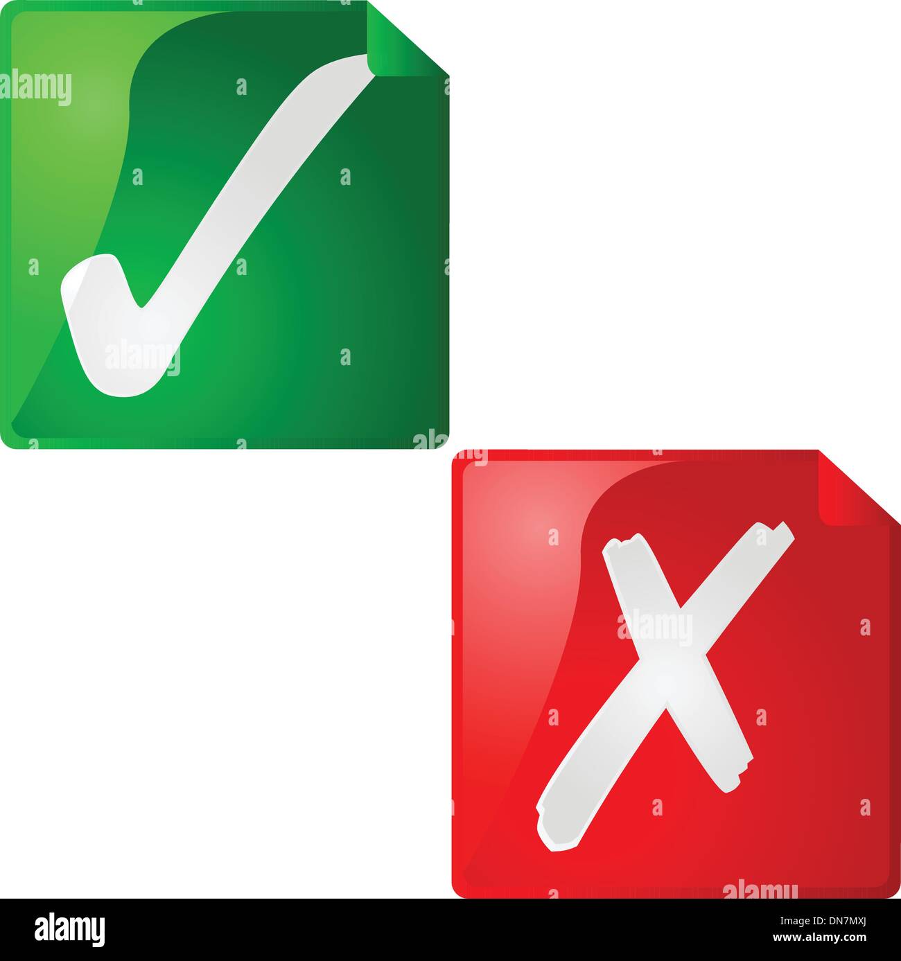 Right and wrong stickers Stock Vector Image & Art - Alamy