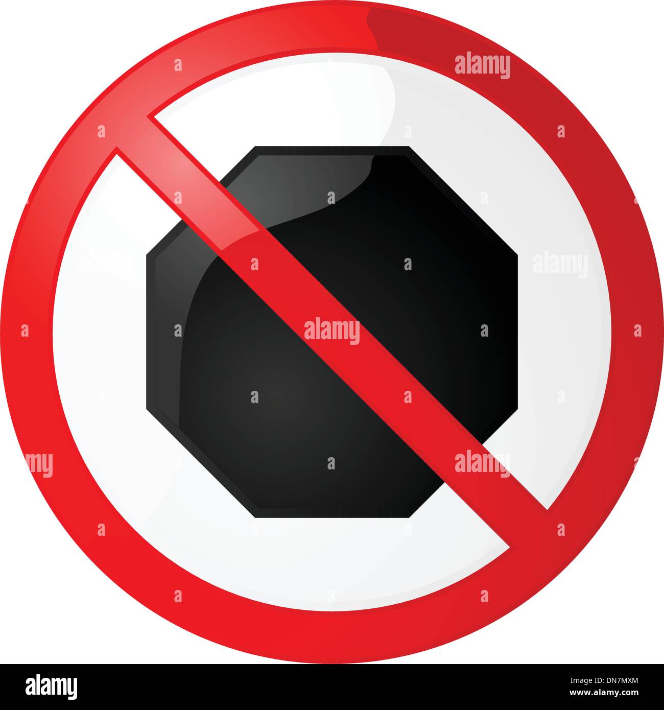 No stopping sign Stock Vector Image & Art - Alamy