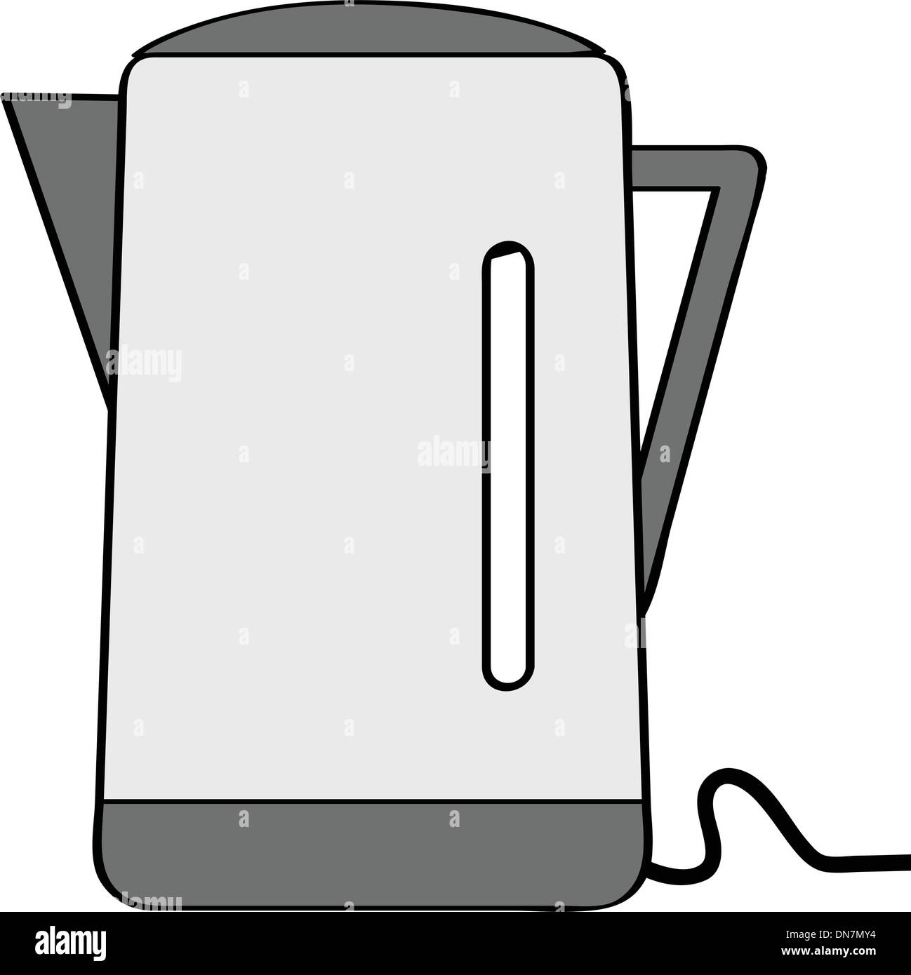 Electric kettle cartoon illustration Stock Vector Images - Alamy