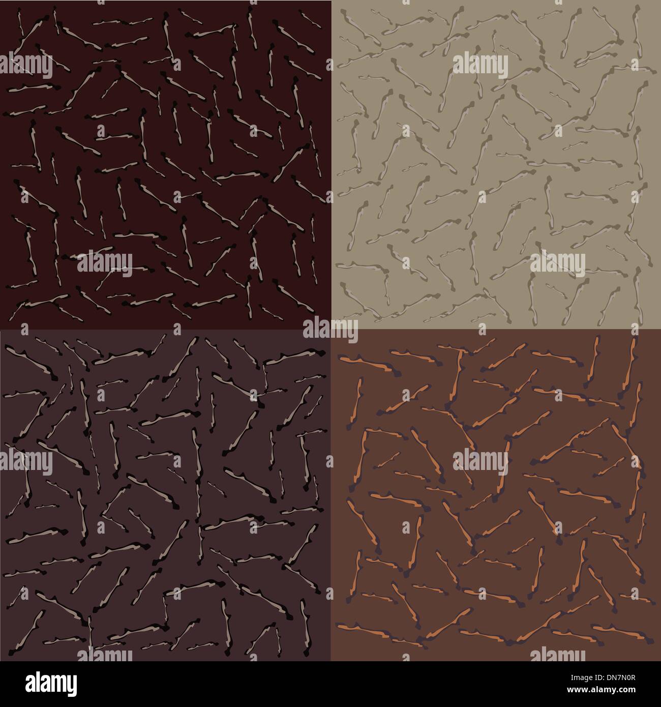 Four Colors of Roasted Coffee Beans Background Stock Vector Image & Art ...