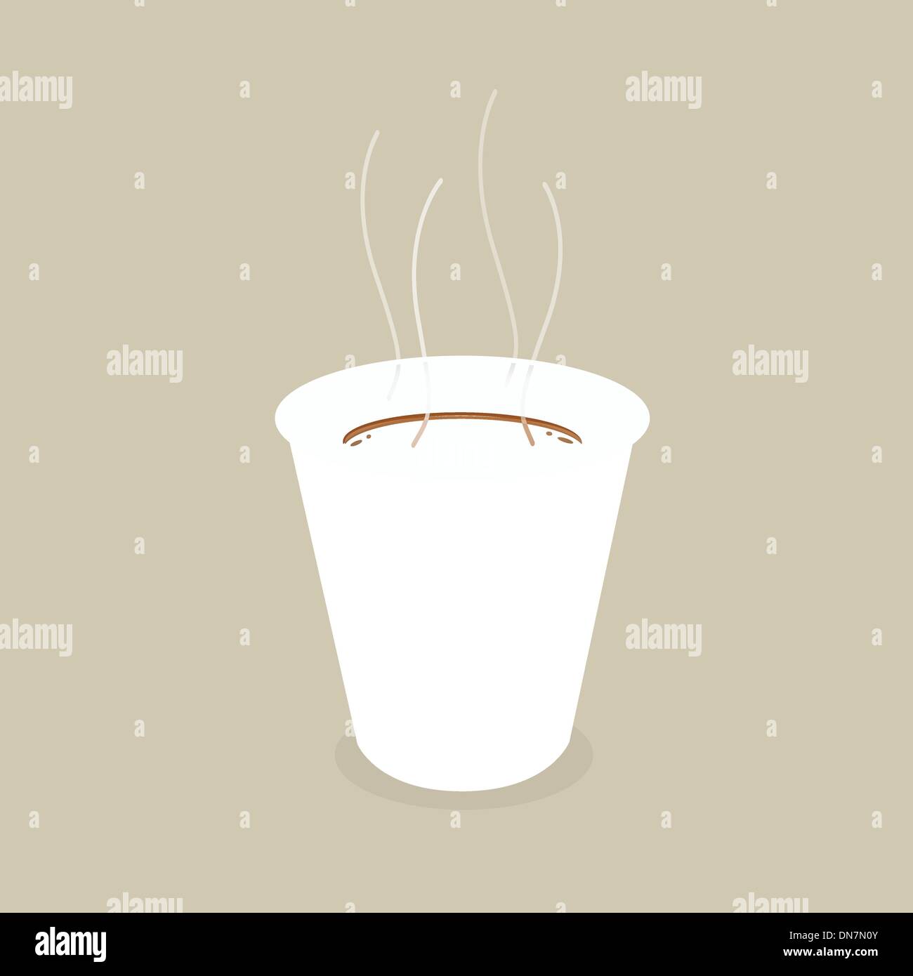 Coffee cappuccino in cup Stock Vector Images - Alamy