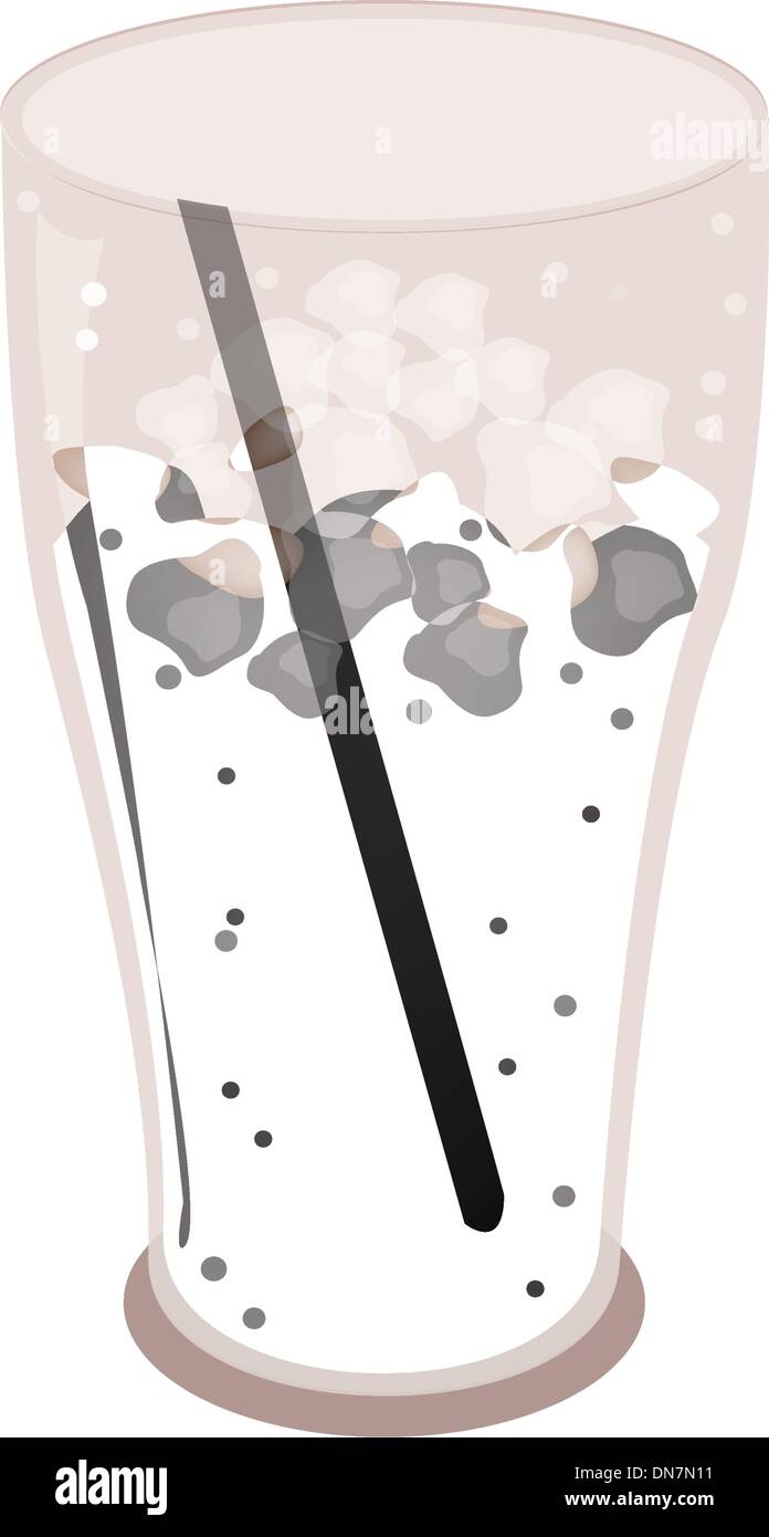 Brown cold cocktail drink Stock Vector Images - Alamy