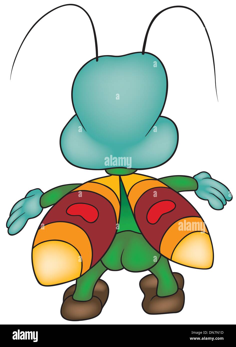 Bug From The Back Stock Vector Image & Art - Alamy