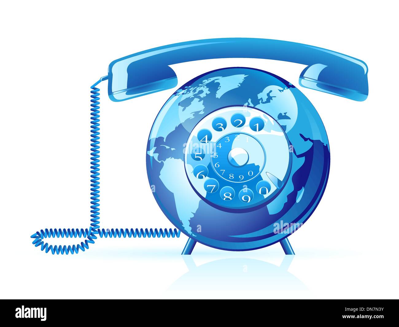 Blue line worldwide icon isolated Stock Vector Images - Alamy