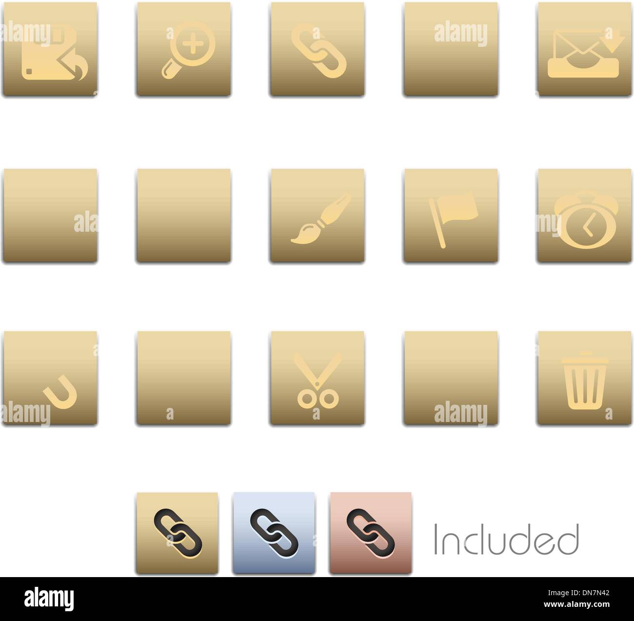 Interface // Metallic Series Stock Vector Image & Art - Alamy