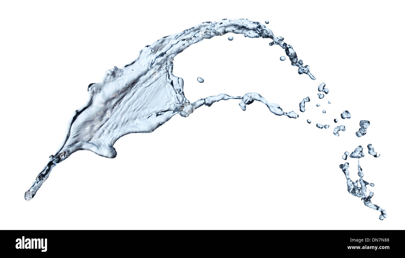 A splash of flying crystal clear water Stock Photo - Alamy