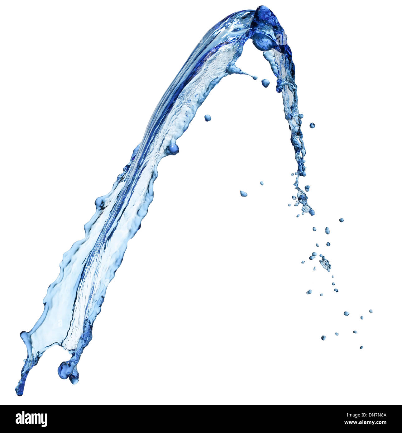 A splash of flying crystal clear water Stock Photo - Alamy